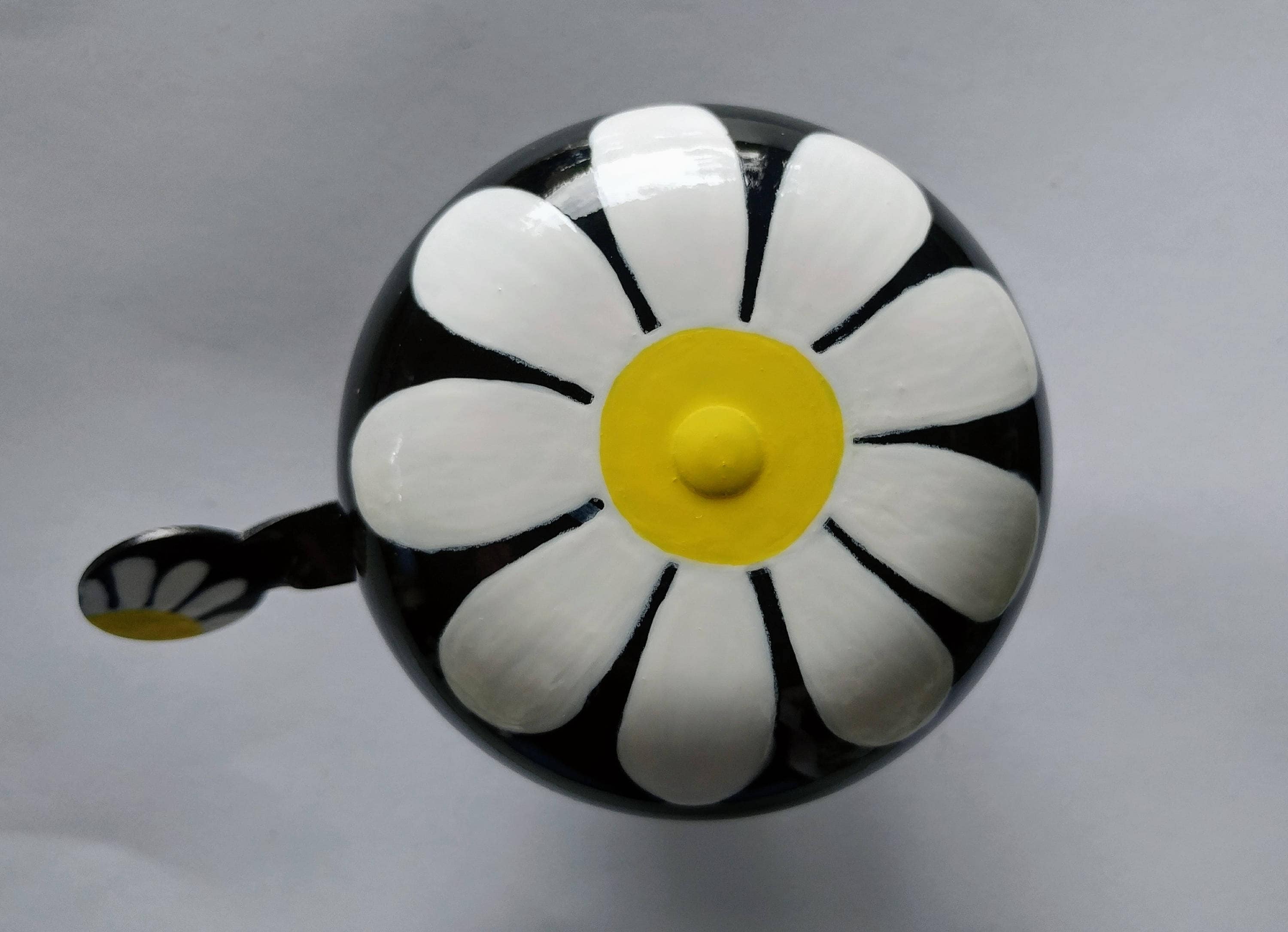 Daisy flower painting painted bicycle bells bicycle | Etsy