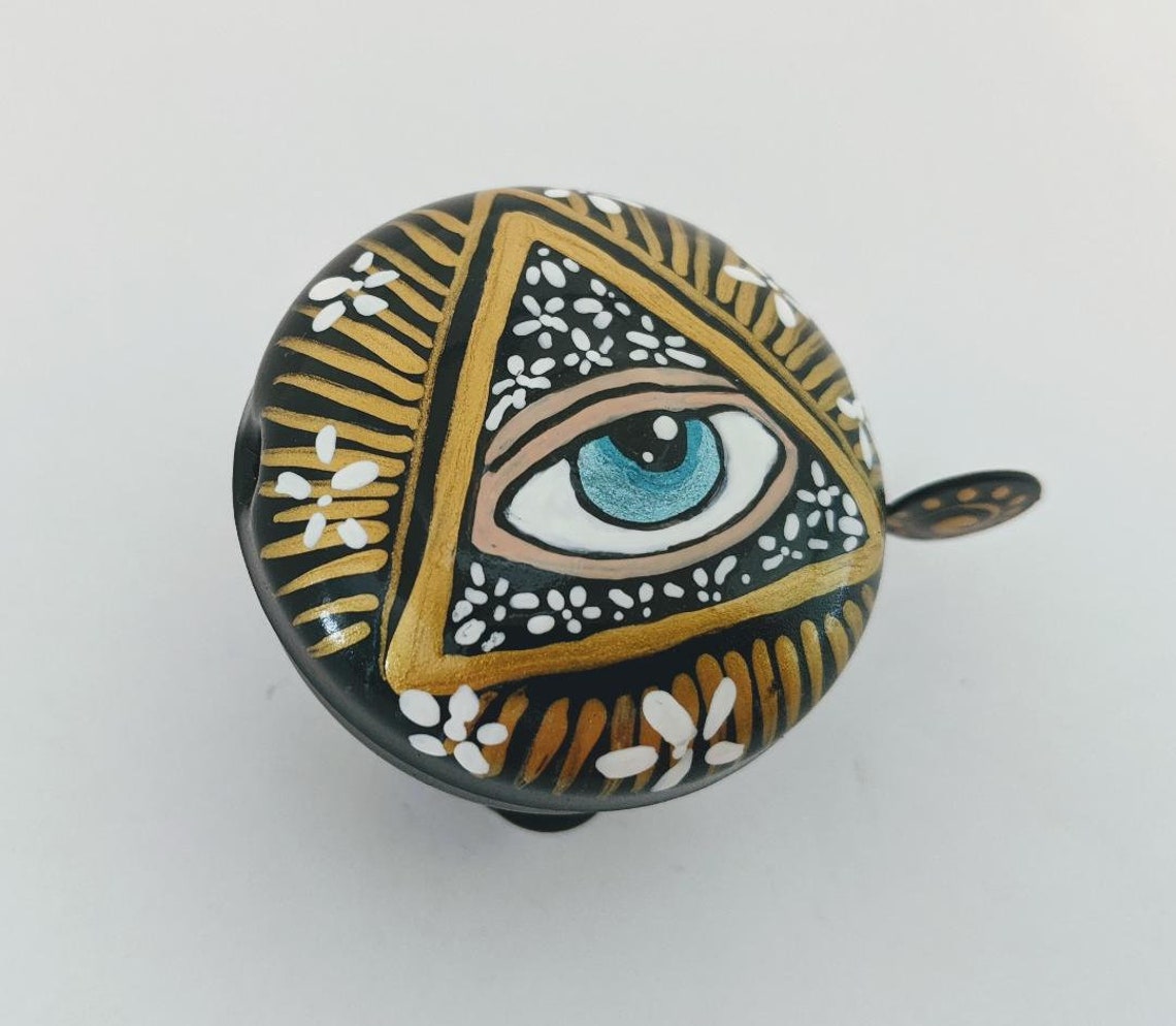 All Seeing Eye Eye of God Bike Bell Painted Bike Bell | Etsy