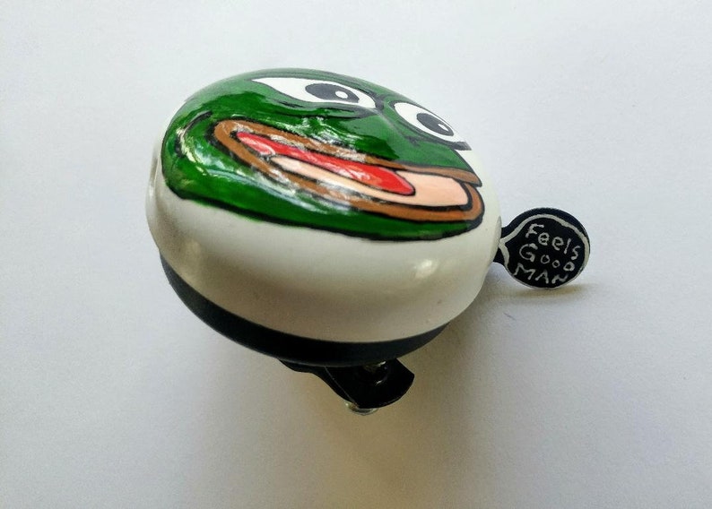 Pepe Frog Feels Good Vibe Meme Painted Bicycle Bells - Etsy
