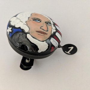 George Washington Bike Bell Painted Bike Bell Bicycle Bell - Etsy