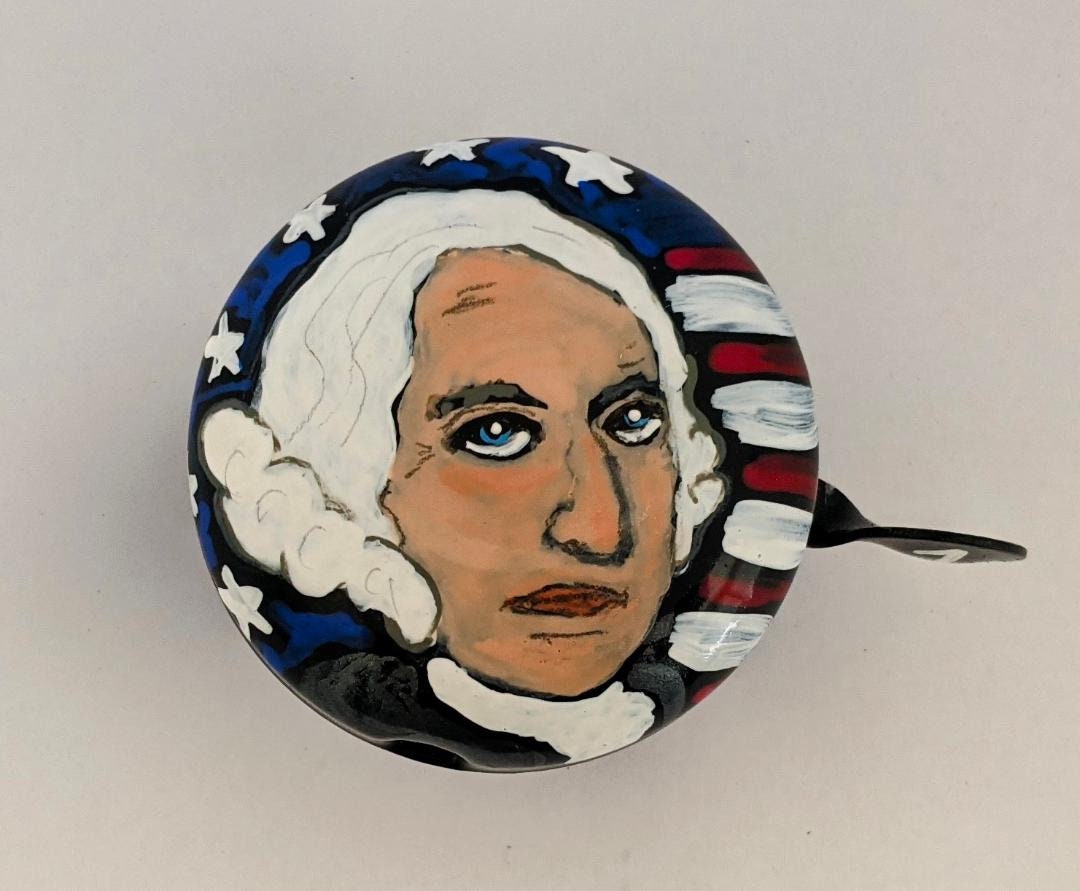 George Washington Bike Bell Painted Bike Bell Bicycle Bell - Etsy