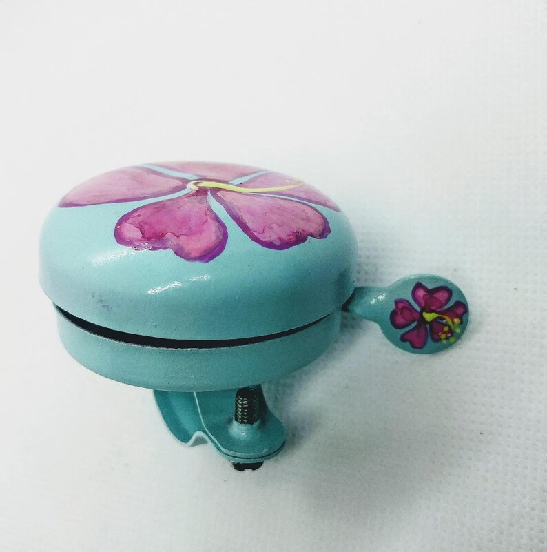 Hibiscus Painted Bike Bell Pink Hibiscus Hawaiian Flowers - Etsy