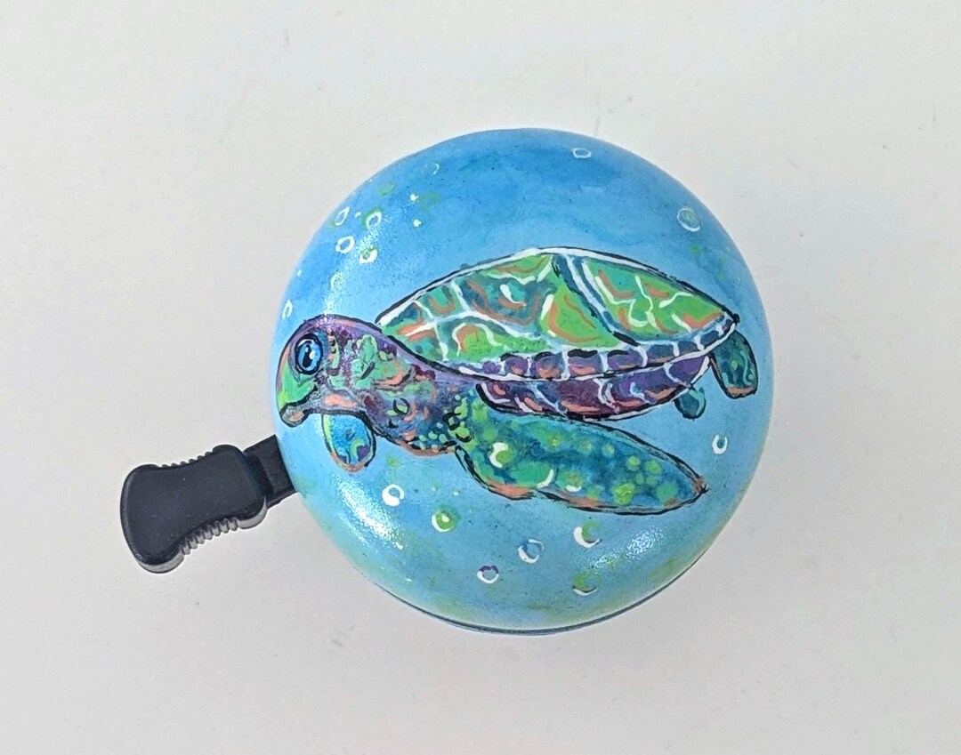 Turtle, Sea Turtle,bike Bell, Painted Bicycle Bell, Bicycle Bell ...