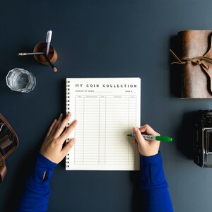 Coin Collection Log Inventory Sheet by Country of Origin Printable A4 ...