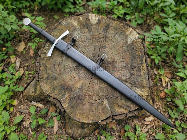 Hand Forged Medieval Arming Sword – High Carbon Steel Knight Replica W ...