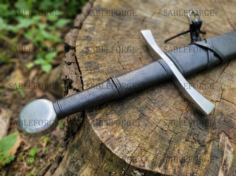 Hand Forged Medieval Arming Sword – High Carbon Steel Knight Replica W ...
