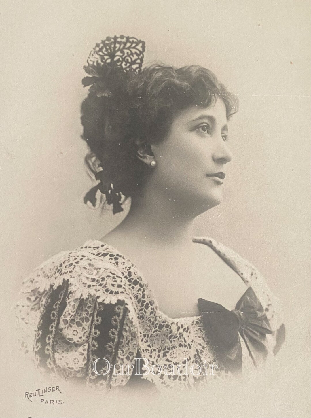Marie Thierry Soprano Opera Singer, French Postcard, Reutlinger ...