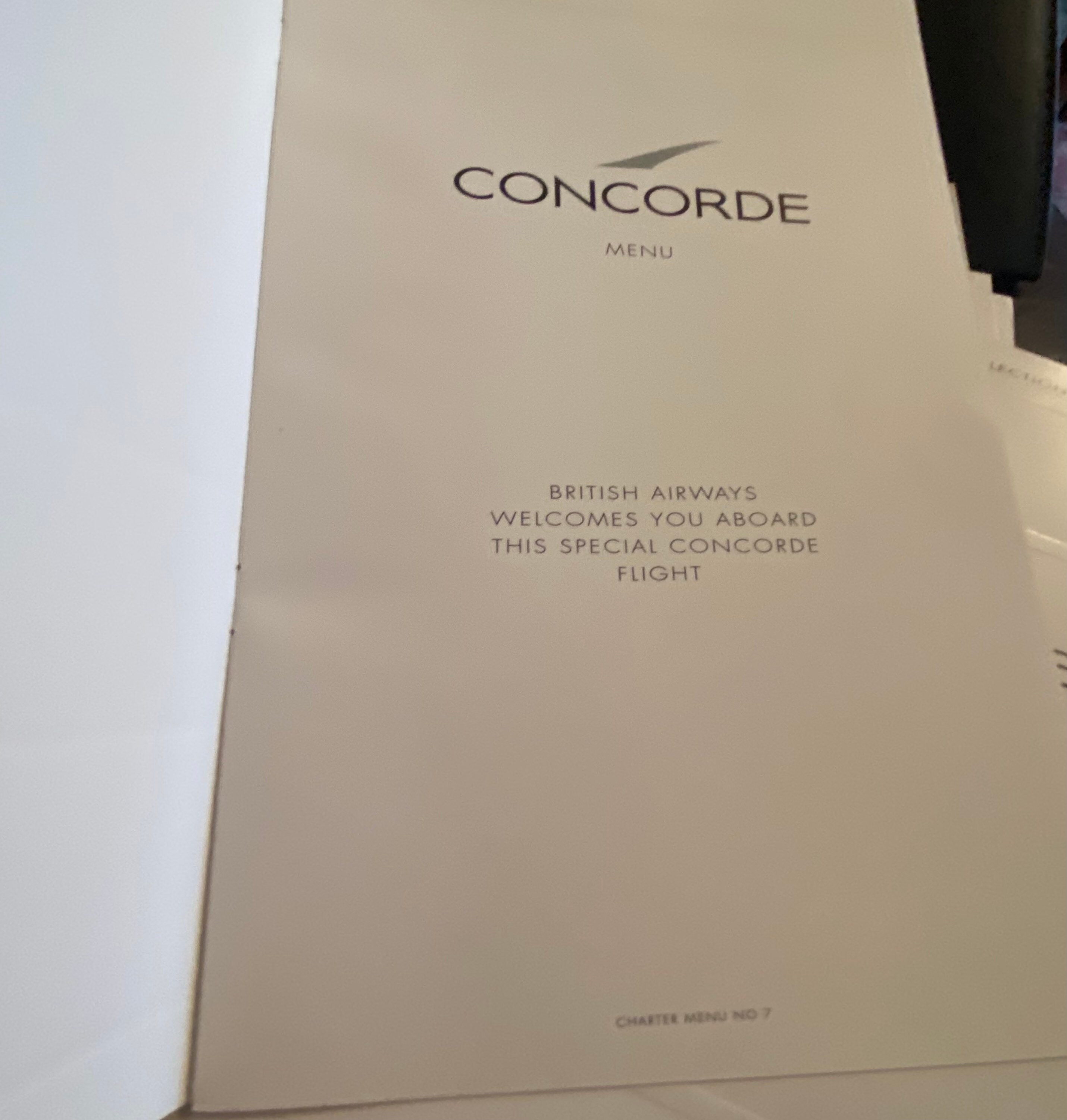 Concorde Flight Memorabilia, Black Leatherette Full Folder, Duty Free ...