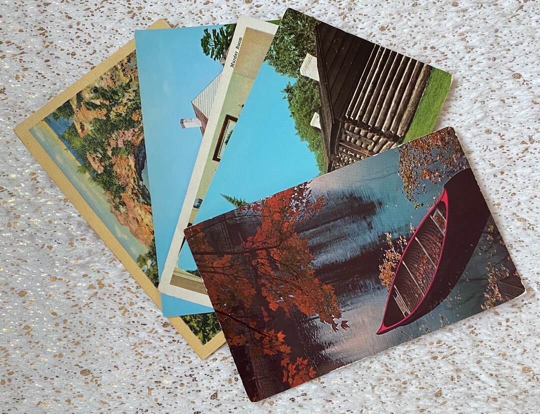 Vintage USA Postcards Collection 1960s 1940s, Lot of 5 // Michigan ...