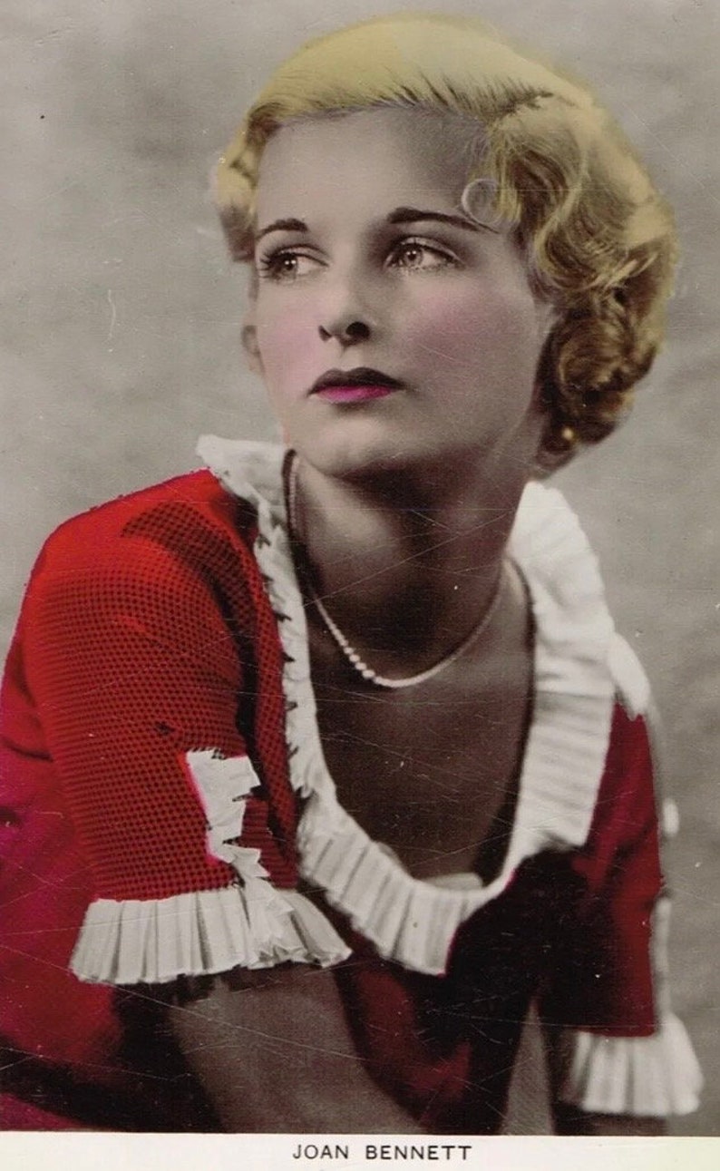 Joan Bennett Film Star Postcard // American Actress, Silent Screen ...