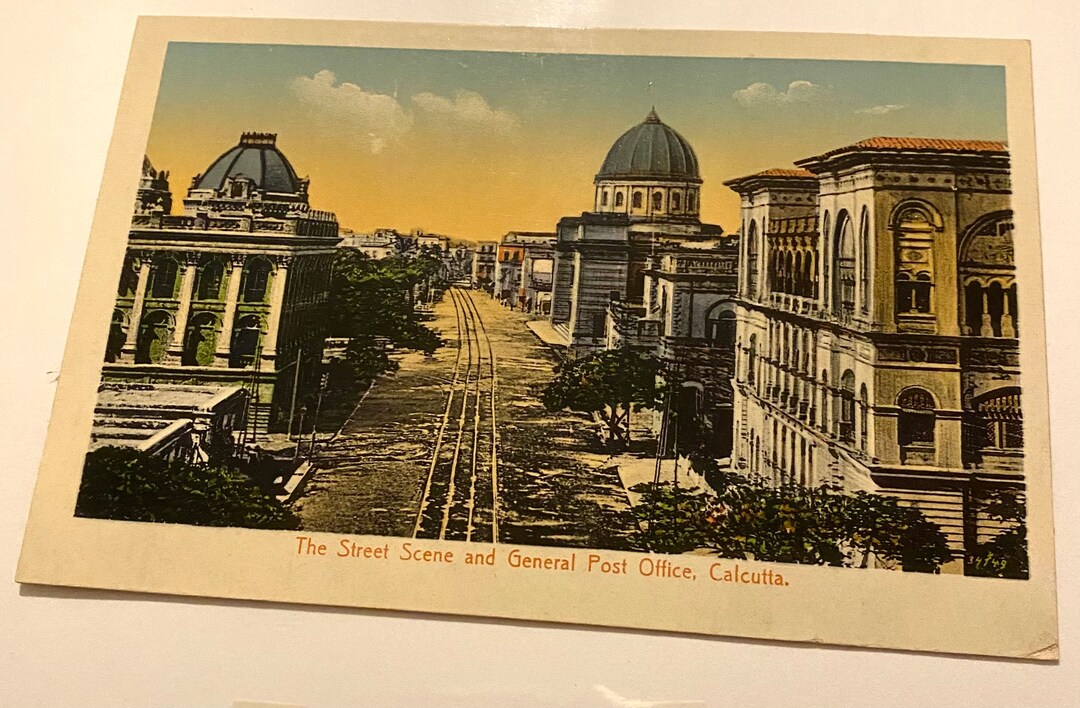 Centre of Calcutta, 1920s Antique Postcard Unwritten - Etsy