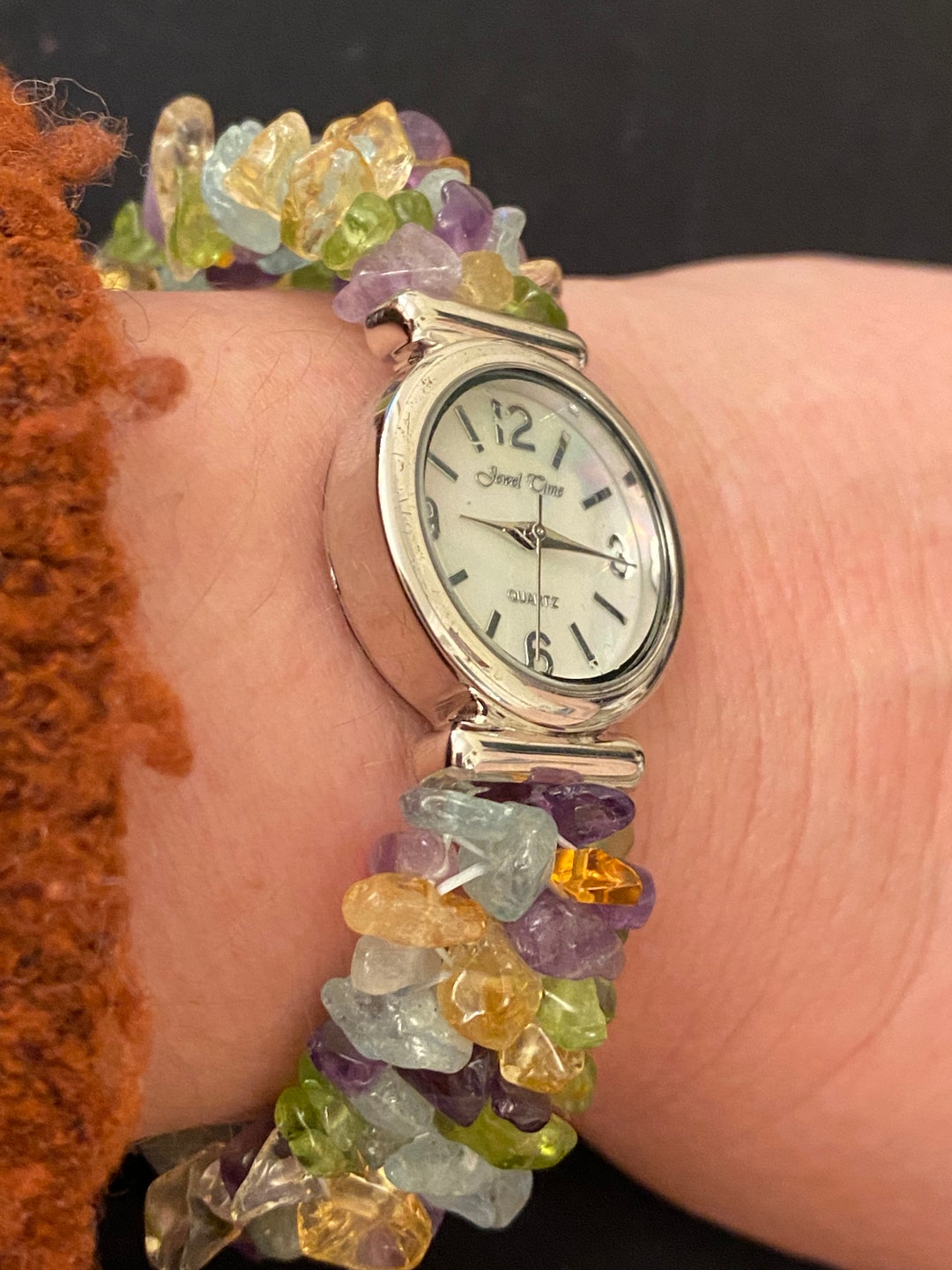 Jewel Time Vintage Watch With Natural Amethyst - Etsy