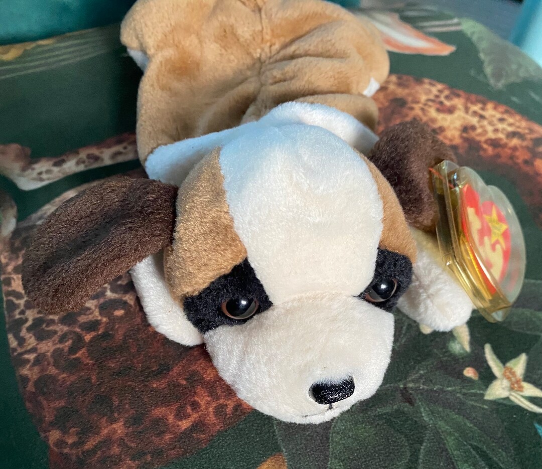 Beany Baby, Bernie the Puppy Dog 1996 Retired, Collectible Soft Toy, Ty ...