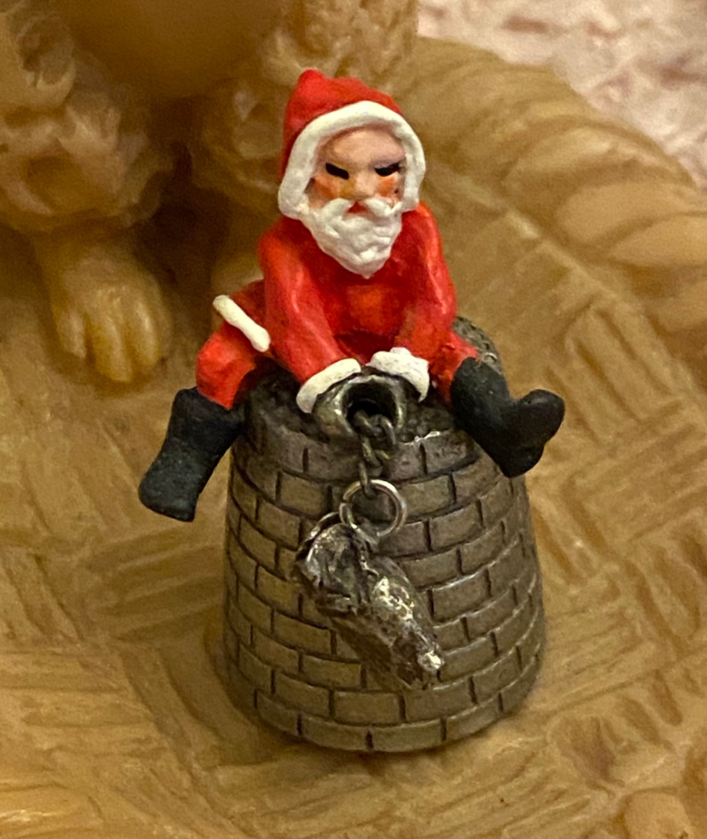 Father Christmas Thimble, Pewter Bell, Jingle Bells Christmas, China ...