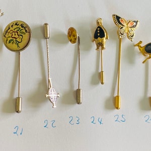 Stick Pins Hat Pins Flowers Rose Quartz Butterfly Mid - Etsy