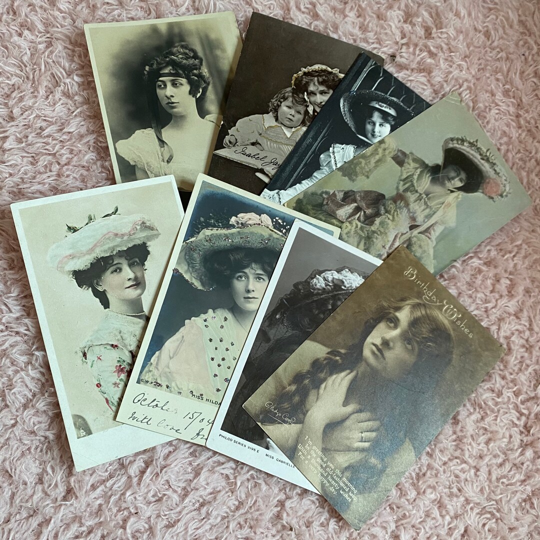 Antique Actress Postcards, Reutlinger, Gladys Cooper, Gabrielle Ray ...
