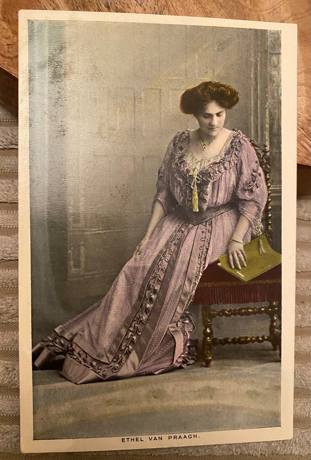 English Actress Postcard, Glamorous Ethel Van Praagh, Edwardian Fashion ...