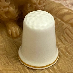 Spode Christmas Thimble, Bell Holly Red Ribbon , Vintage Collectible ...