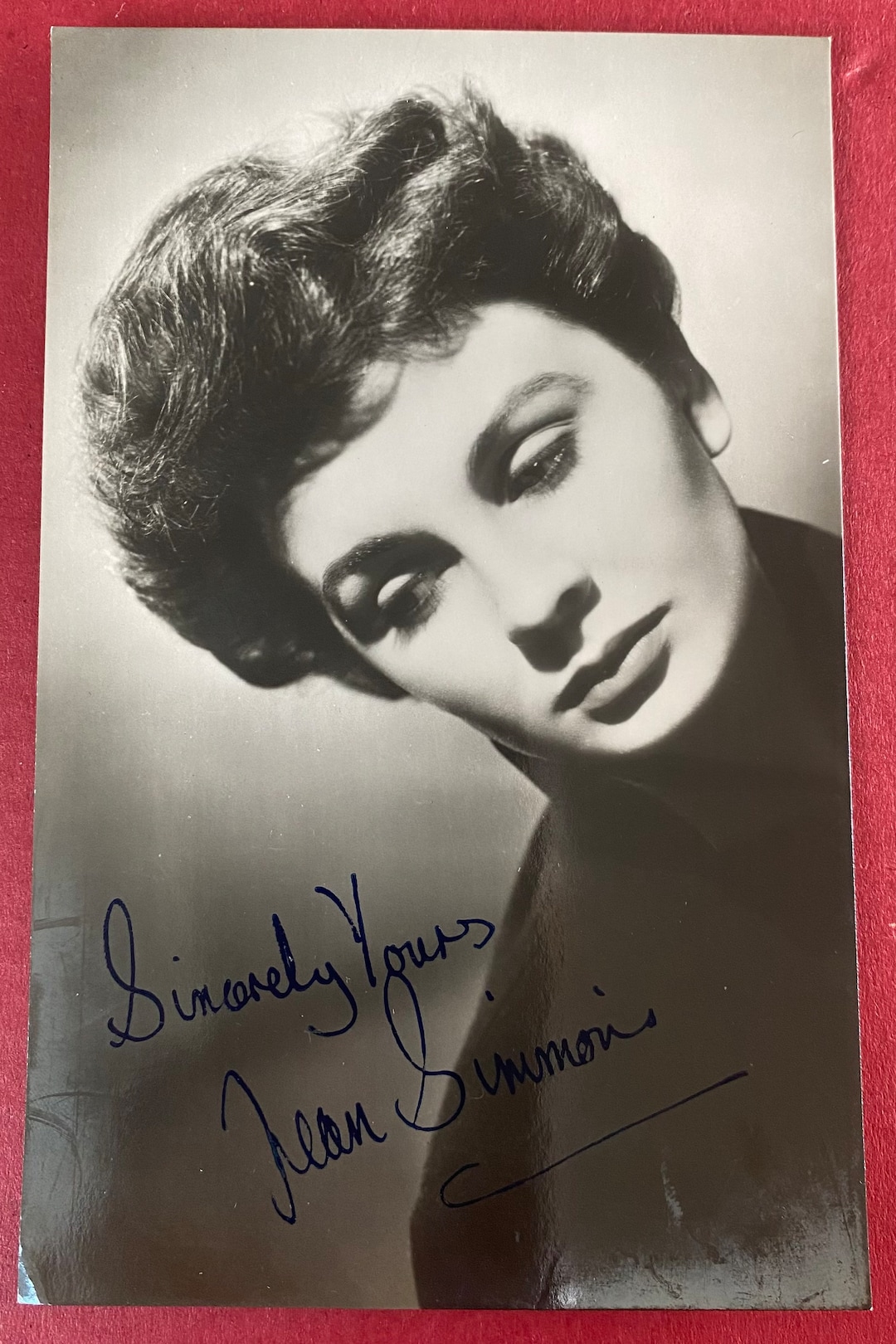JEAN SIMMONS 1929 to 2010 Postcard Vintage Postcard British Actress ...