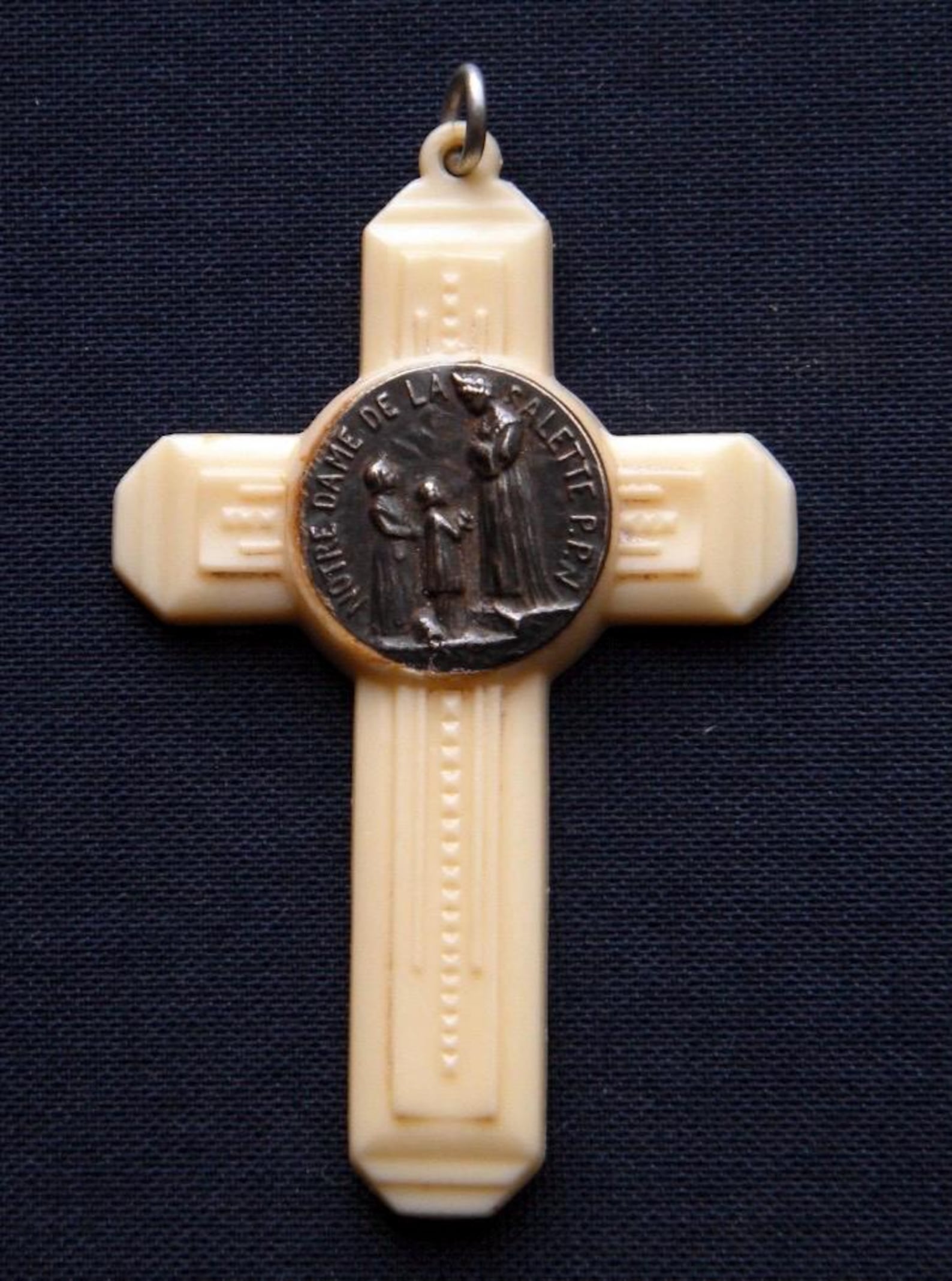 Art Deco French Bakelite Carved Cross, Religious Gift - Etsy