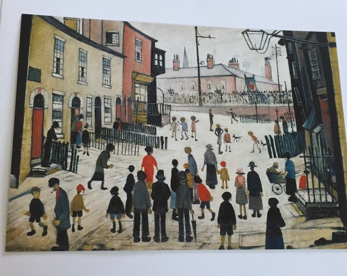 LS Lowry Matchstick Men British Artist Postcard A - Etsy