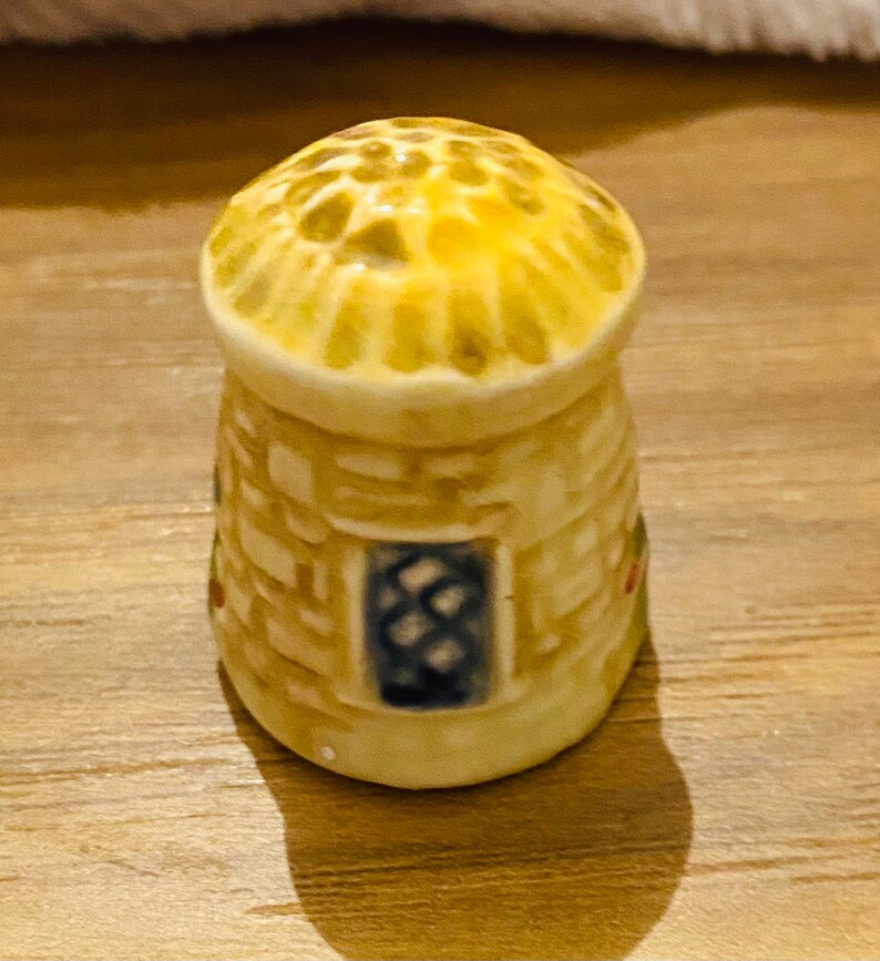 Sylvac House Thimble With Yellow Roof - Etsy