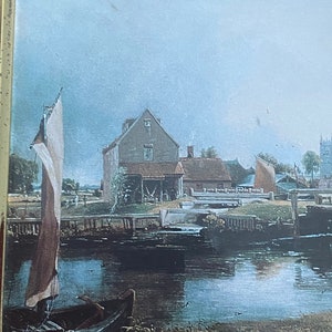 Miniature Print, Peter Bates Cameo Wall Art, John Constable, Dedham ...