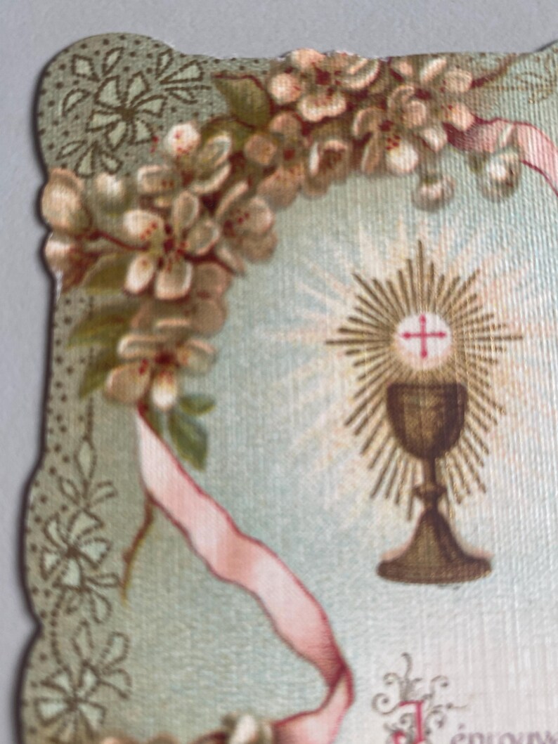 Die Cut Religious Prayer Card, Holy Communion, the Eucharist - Etsy