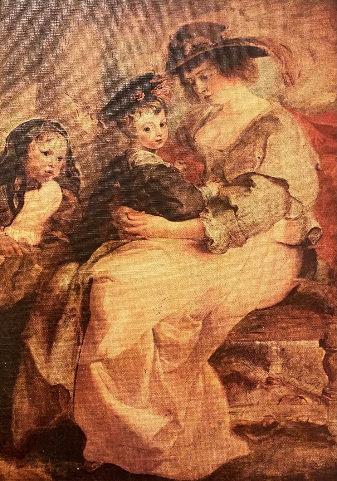 Vintage Museum Postcard, Portrait of Helene Fourment, Second Wife of ...