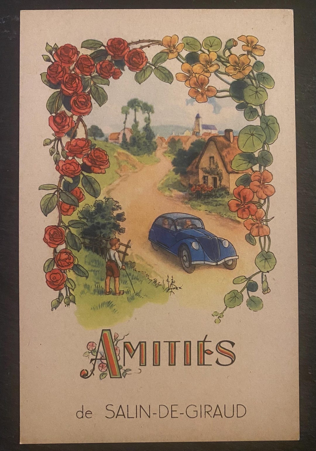 Southern France Souvenir Postcard, 1920s Salin-de-giraud, Camargue, Art ...