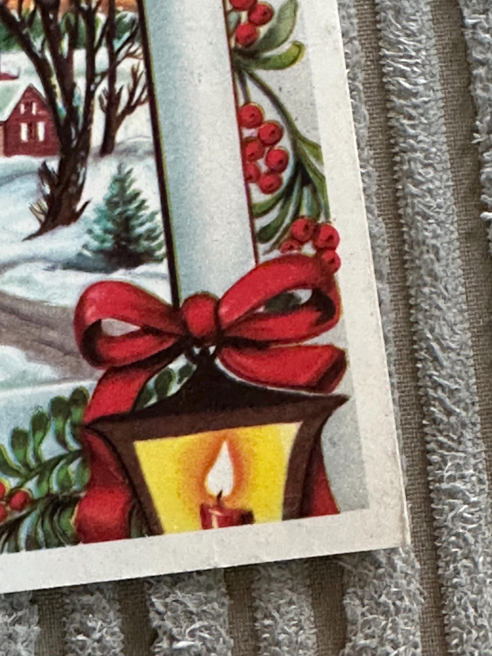 Danish Christmas Card, Nostalgic Postcard, Framed Scene of Ideal ...