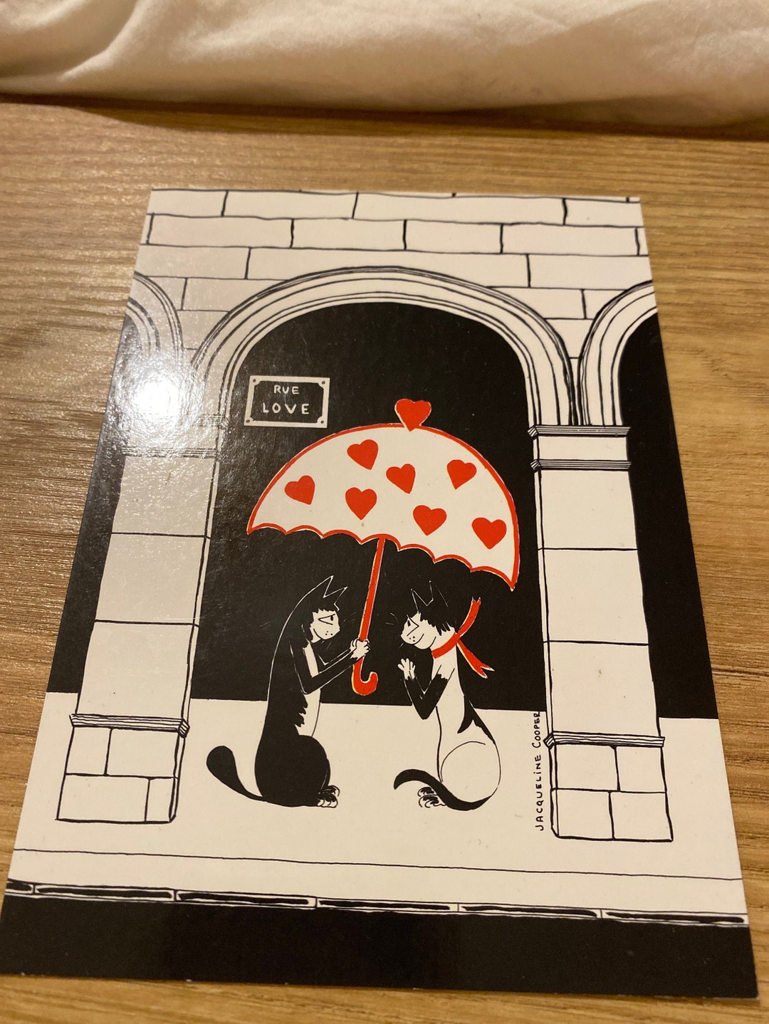 Rue Love, Artist Jacqueline Bourdillon Postcard, - Etsy