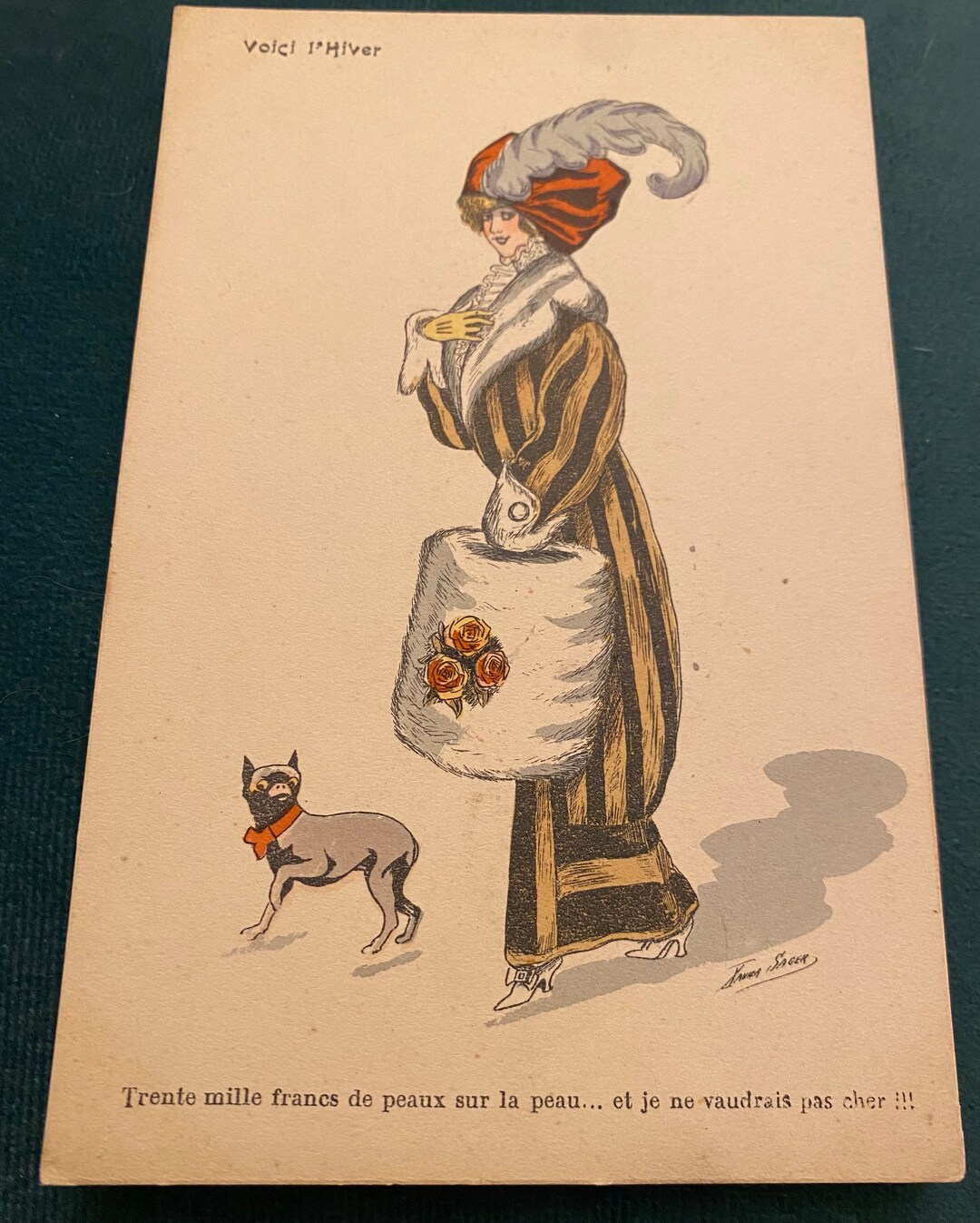 Artist Xavier Sager Art Deco 1910 Postcard Ladies Fashion - Etsy