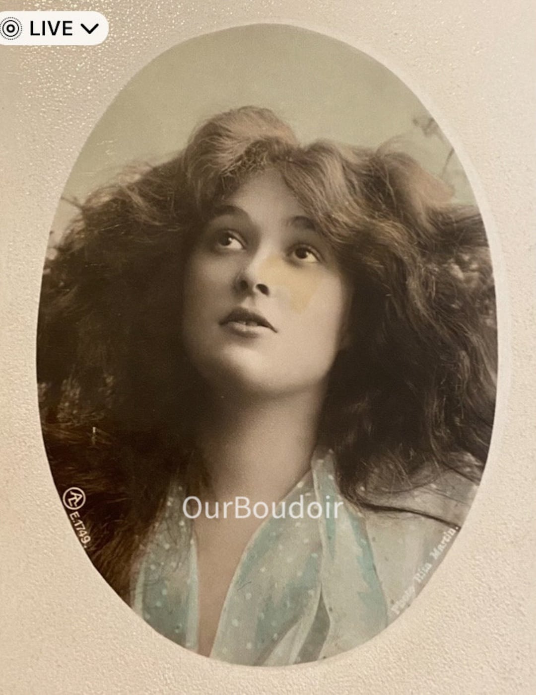 Miss Vera Meville, Glamorous British Theatrical Actress, 1910s Bromide ...