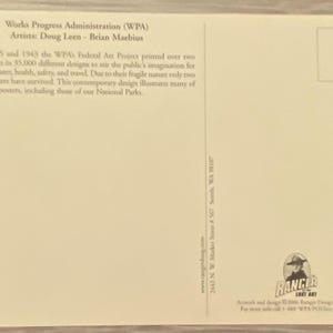 Mesa Verde National Park Colorado 1920s Publicity Postcard, Art Deco ...