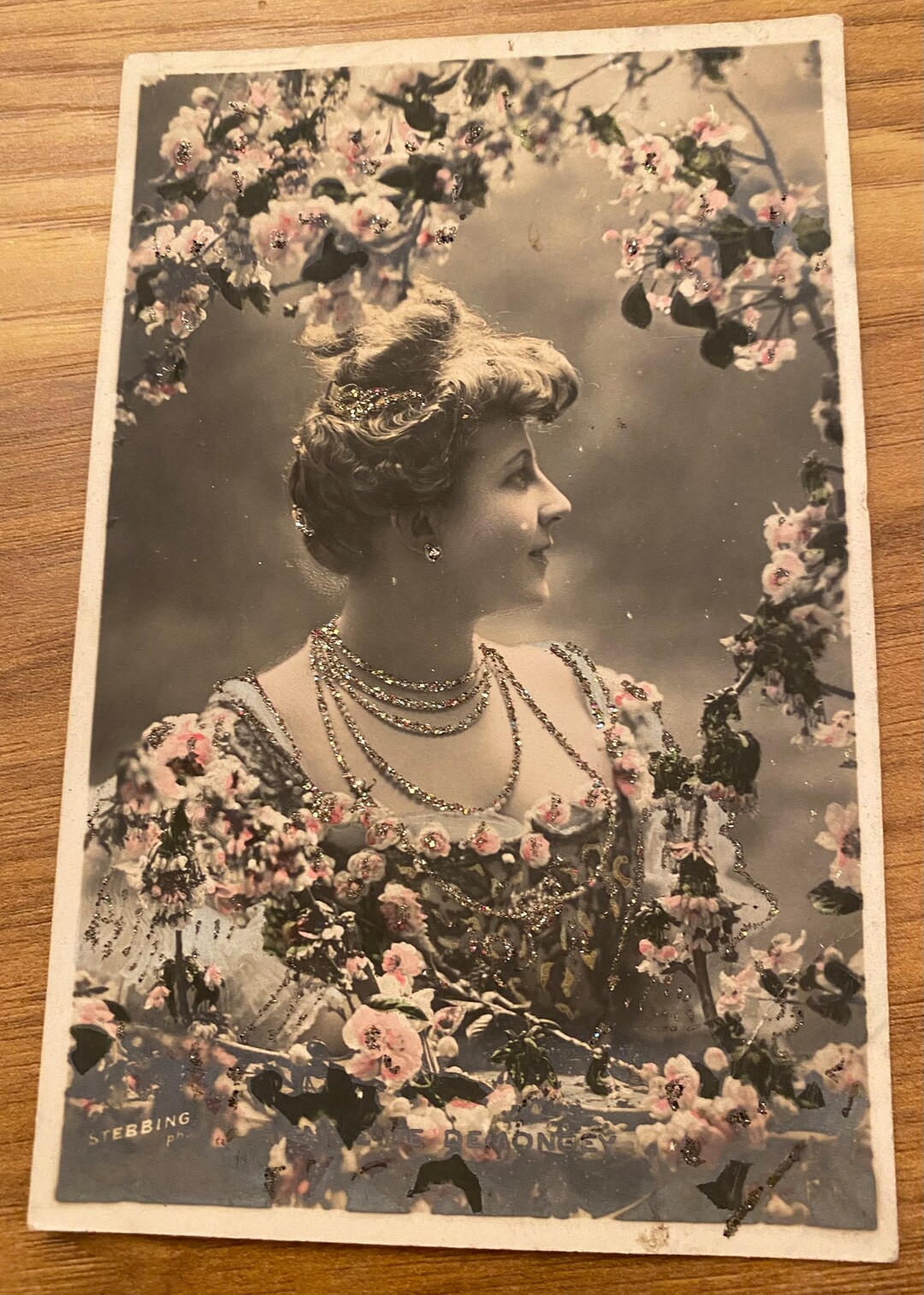 French Theatre Postcard, Art Nouveau Lady, Actress Henriette Demongey ...