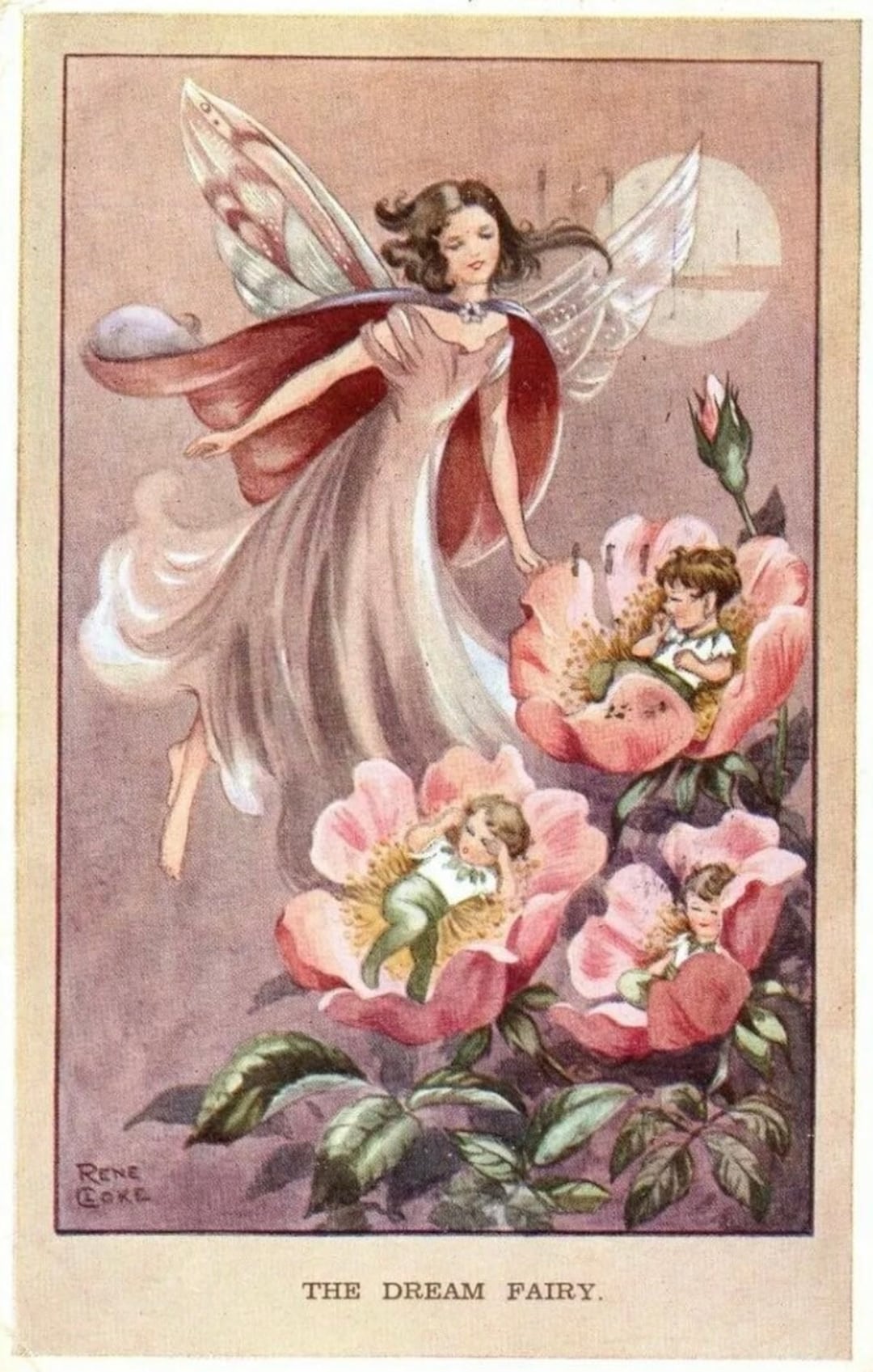 The Dream Fairy Postcard, Rene Cloke, Published Valentine - Etsy