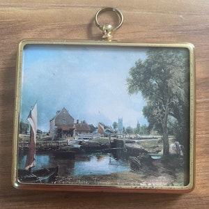 Miniature Print, Peter Bates Cameo Wall Art, John Constable, Dedham ...