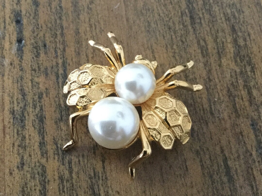 Napier Brooch, Baroque Pearl, Bug Insect, Mid Century American Vintage ...