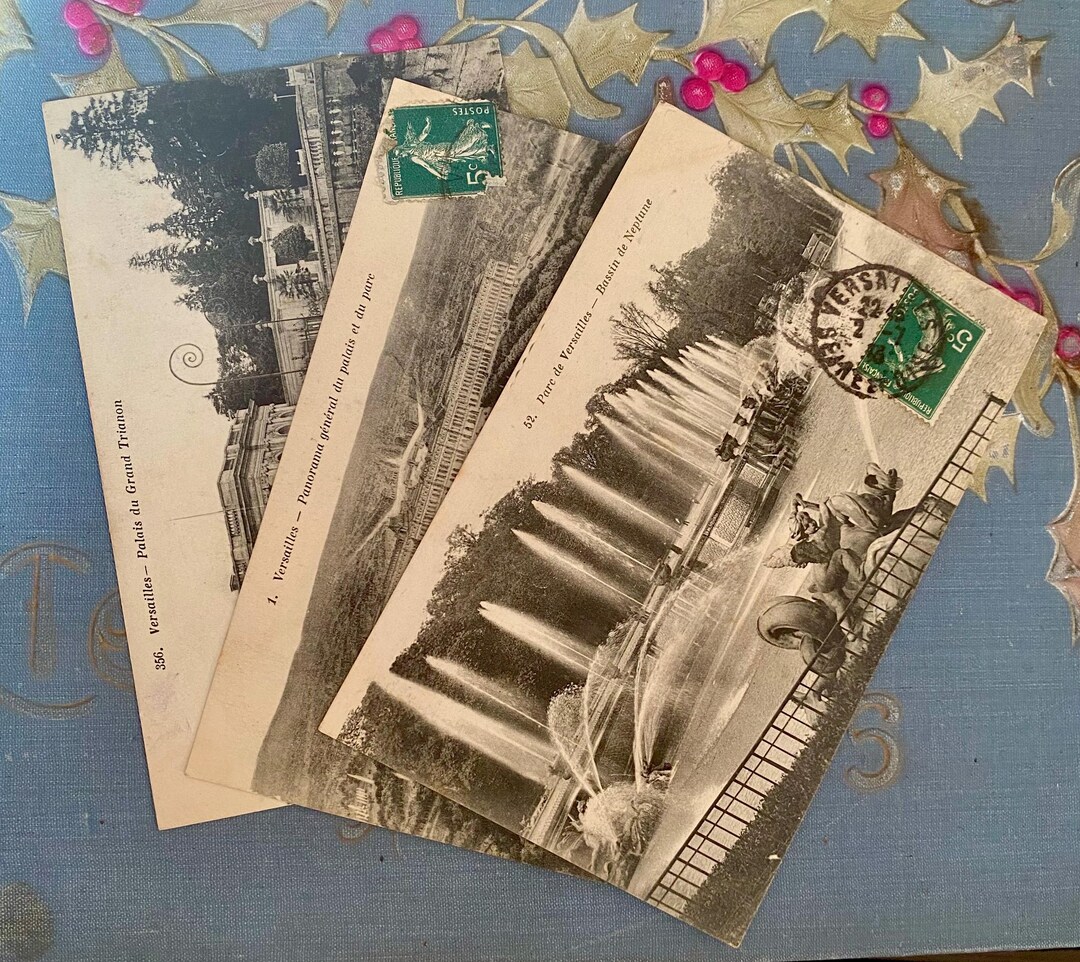 French Antique Postcards Collection, Versailles Louis XIV Paris ...