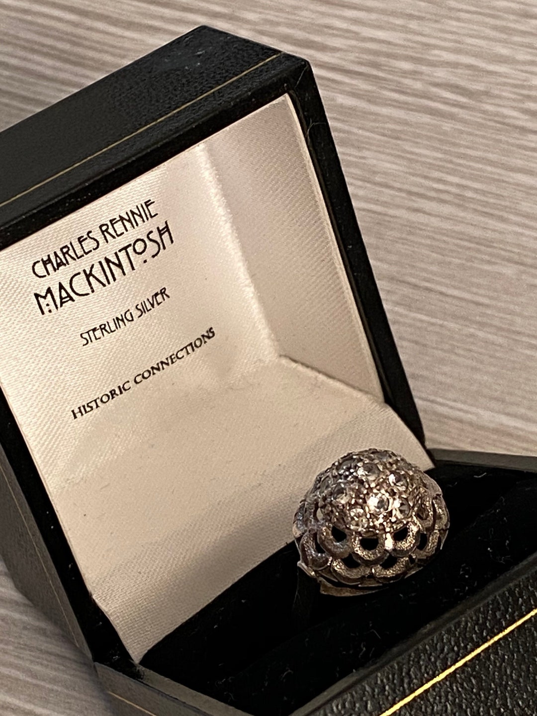 Brutalist Charles Rennie Mackintosh Ring, Sterling Silver, Scottish ...