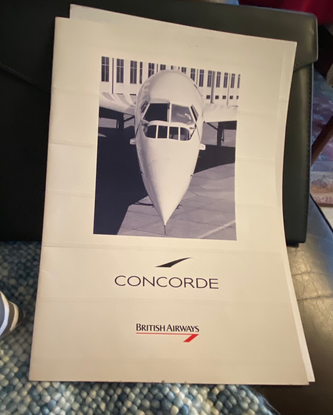 Concorde Flight Memorabilia Black Leatherette Full Folder - Etsy
