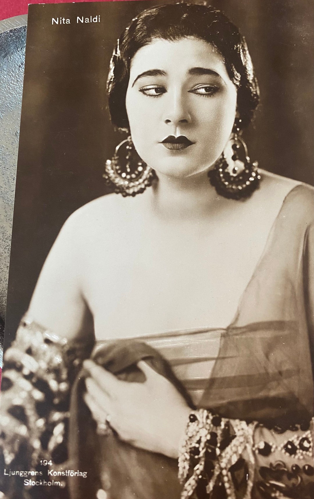 NITA NALDI Print, SILENT Film Era Postcard, American Actress (1894 to ...