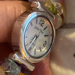 Jewel Time Vintage Watch With Natural Amethyst - Etsy