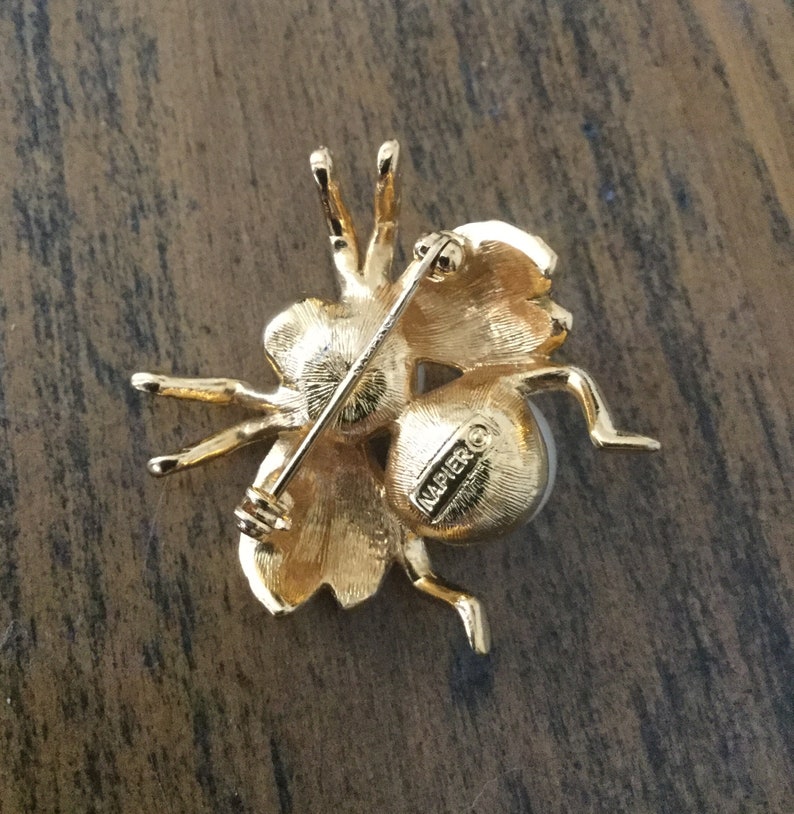 Napier Brooch, Baroque Pearl, Bug Insect, Mid Century American Vintage ...