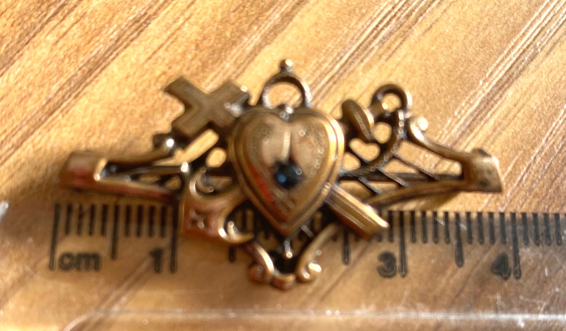 Victorian Gold Fill Brooch, Faith Hope Charity, Antique Jewellery - Etsy