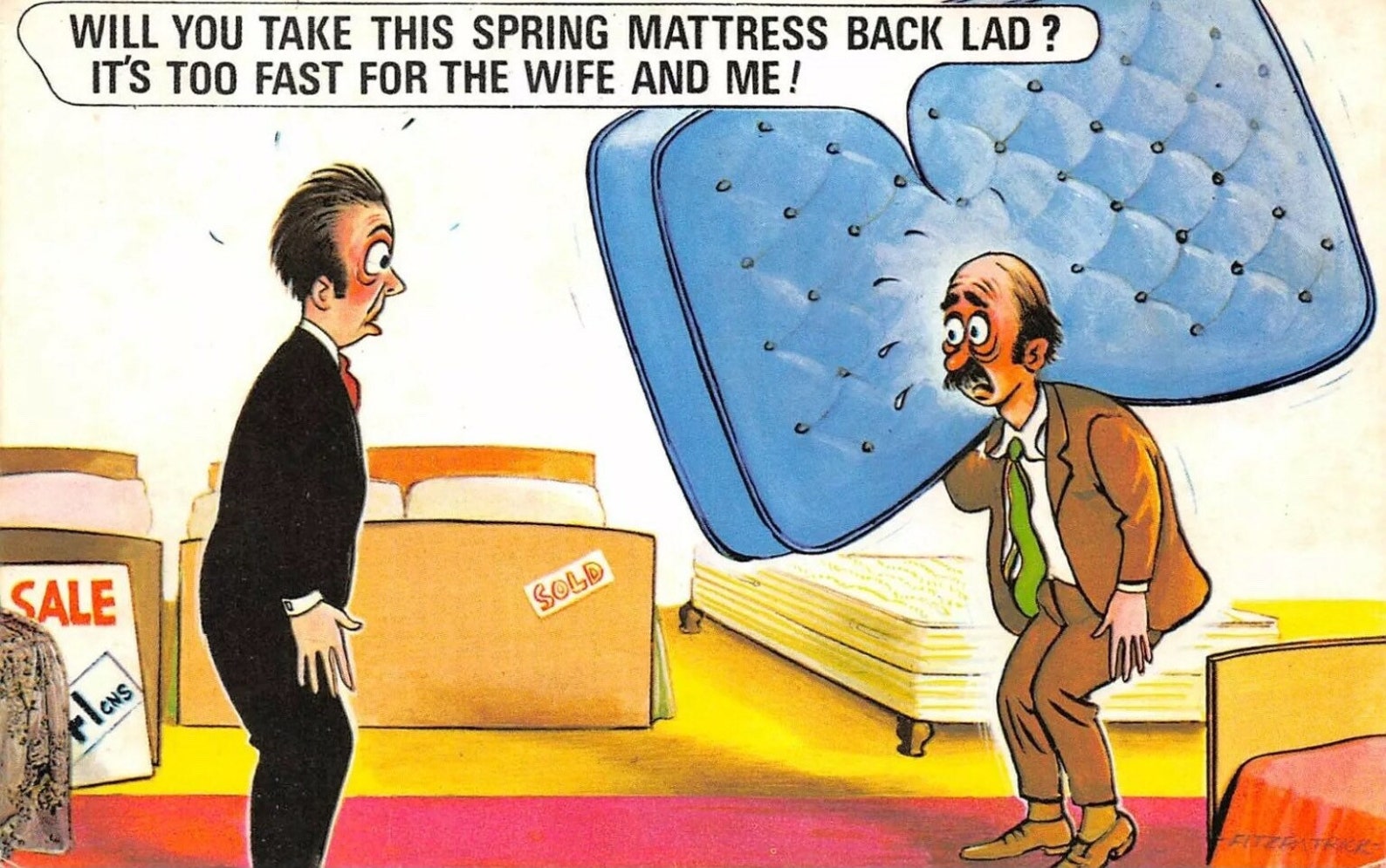 Saucy British Humour Early 20th Century Postcard Bamforth | Etsy