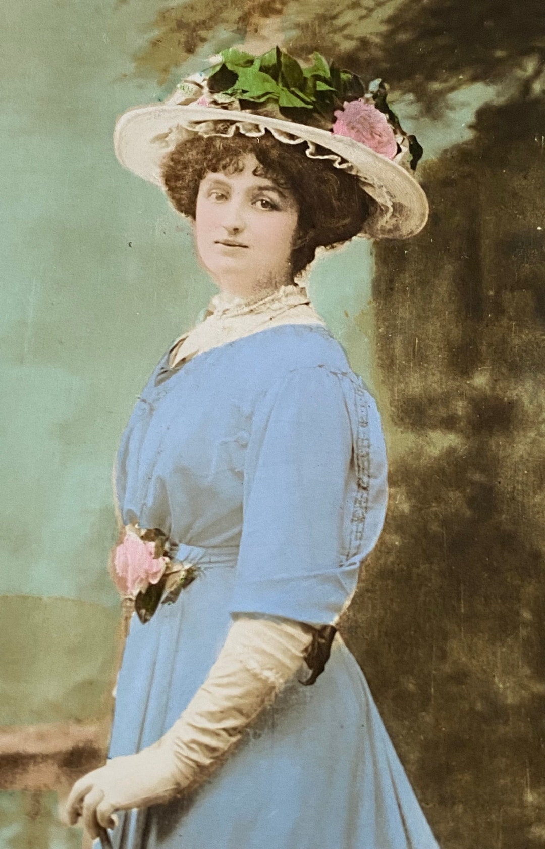 Antique Edwardian Postcard, Lilian Braithwaite, British Actress, Franked 1909 - Etsy