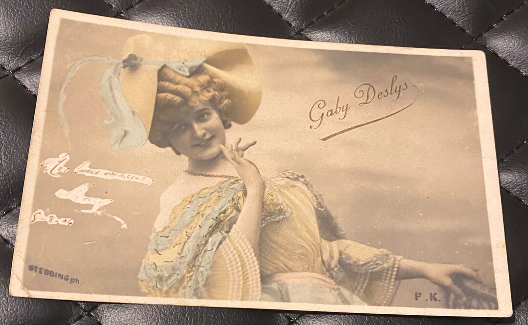 Film Star Postcard, Gaby Deslys, Glamorous American Actress, Silent ...
