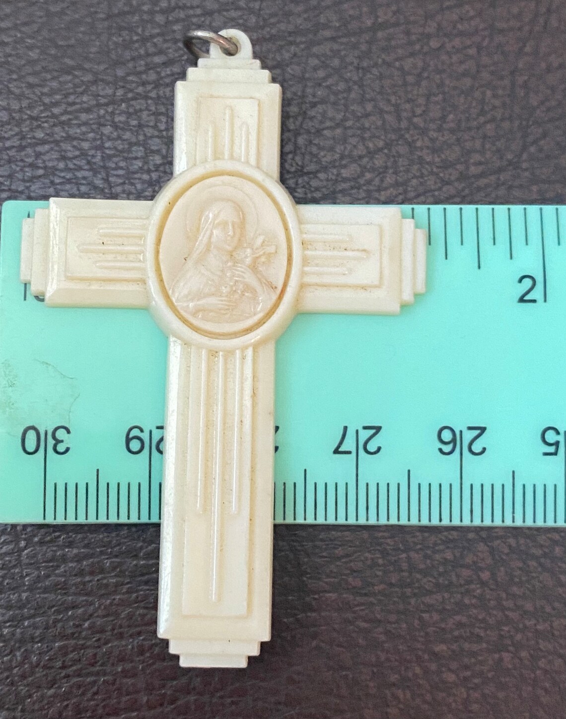 Art Deco French Bakelite Carved Cross, Religious Gift - Etsy